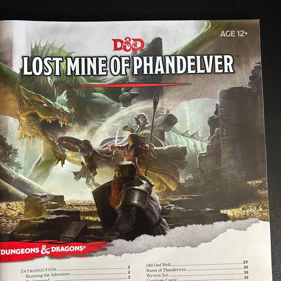 Dungeons & Dragons DnD Starter Set Rulebook + Lost Mine Of Phandelver Adventure | eBay