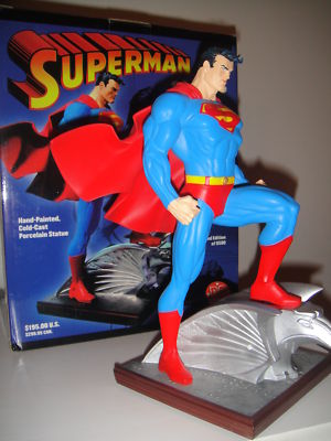DC COMICS SUPERMAN STATUE By JIM LEE MIB 2004 JUSTICE LEAGUE Batman JLA ...