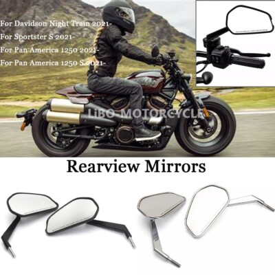 For Davidson Night Train Sportster S Handlebar Rear View Mirror Side ...
