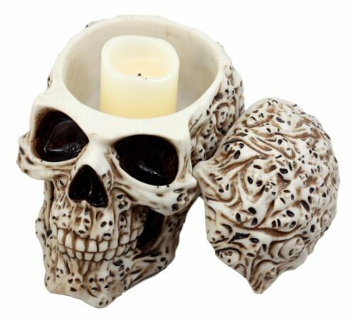 Ghastly Haunted Spirit Skull Jewelry Box Statue Halloween Figurine 6 ...