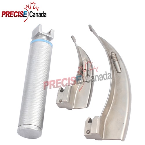 2 LARYNGOSCOPE MACINTOSH MAC BLADES #1 #4 + MEDIUM HANDLE "C ...