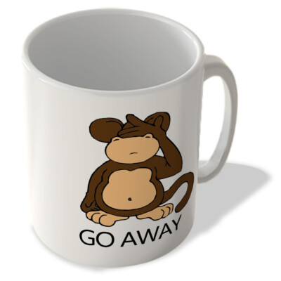 Go Away! - Monkey Mug | eBay UK