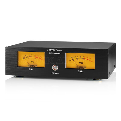 Dual Analog VU Meter Audio DB Panel Display Retro Sound Level Meter ...
