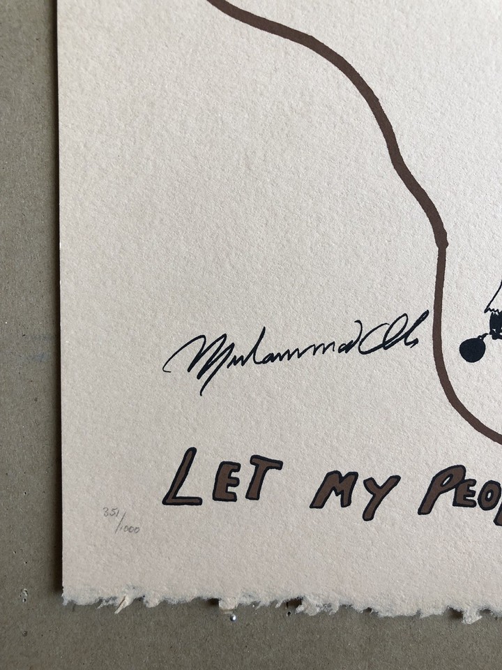 MUHAMMAD ALI - UNITED NATIONS (WFUNA) ART GRAPHIC - 1979 - “NAMIBIA ...