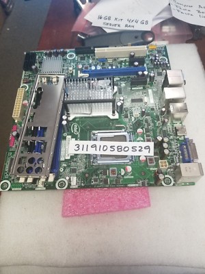 INTEL AA E62768-300 DG43GT SOCKET 775 MOTHERBOARD I/O SHIELD INCLUDED ...