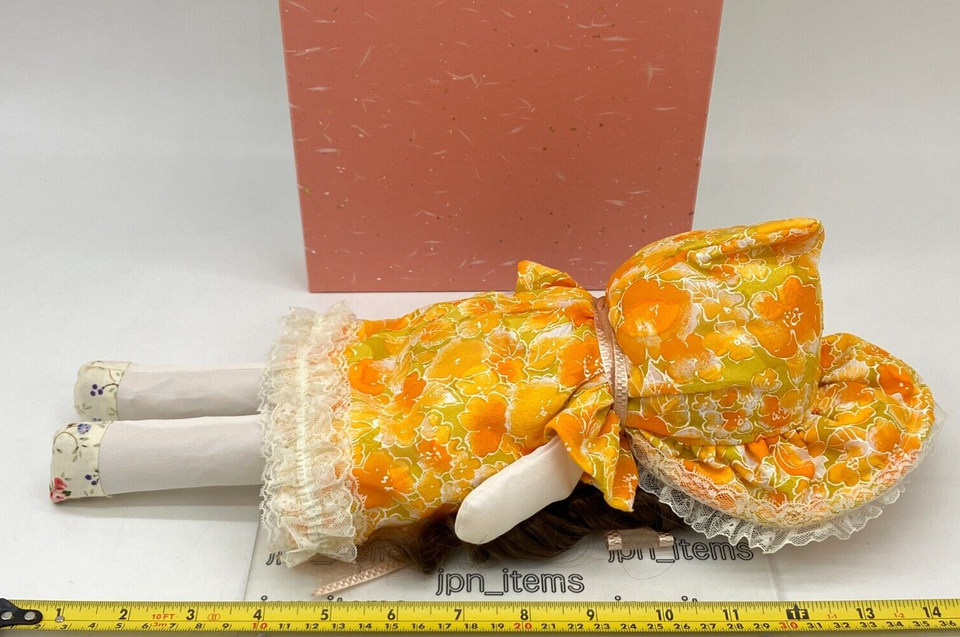 Handmade Japan Plush Cotton Bunka Doll Japanese Retro Style Brown Hair ...