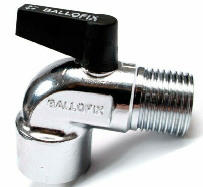 Dura BALLOFIX MINIBALL VALVE 15mm Malex15mm Female Elbow, Chrome *USA ...