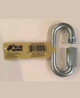 NEW BLUE HAWK CHAIN 1/4" ZINC PLATED QUICK LINK CONNECTOR 6pieces ...