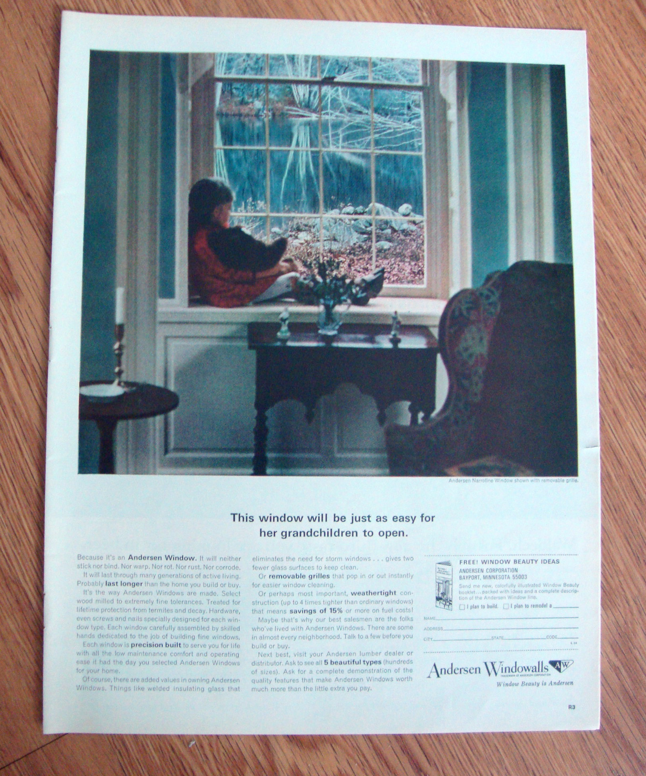 1964 Andersen Windows Windowalls Ad Andersen Naroline Window with ...