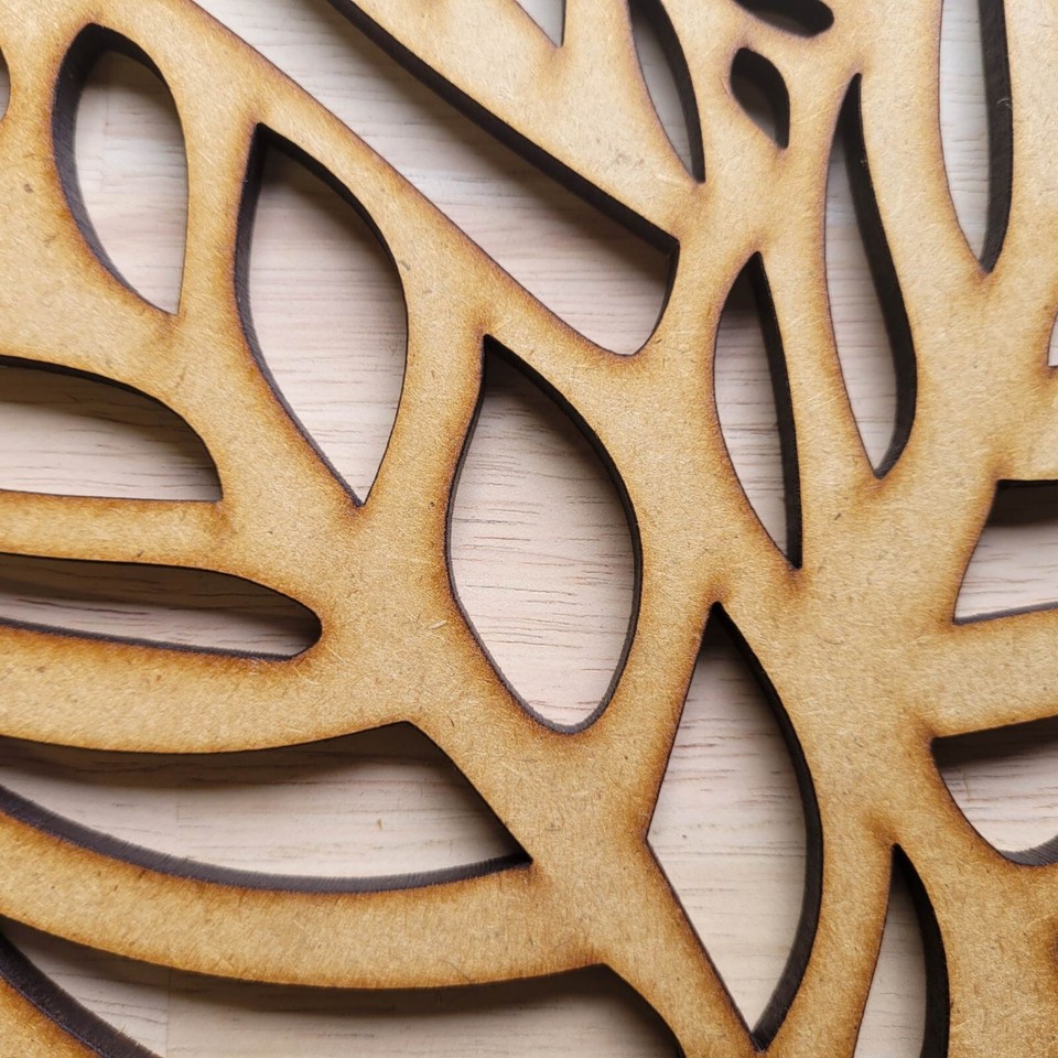 Tropical Leaf Decorative Screen Radiator Cabinet square MDF Panel 2ft x ...