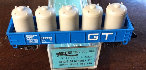 Vtg Atlas N Scale 3512-2.00 Gondola 42' Grand Trunk Western Train Car ...