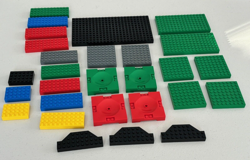 Lego Huge Lot of 28 Brick 12x24 8x16 4x12 4x10 8x8 4x6 Thick Plate ...