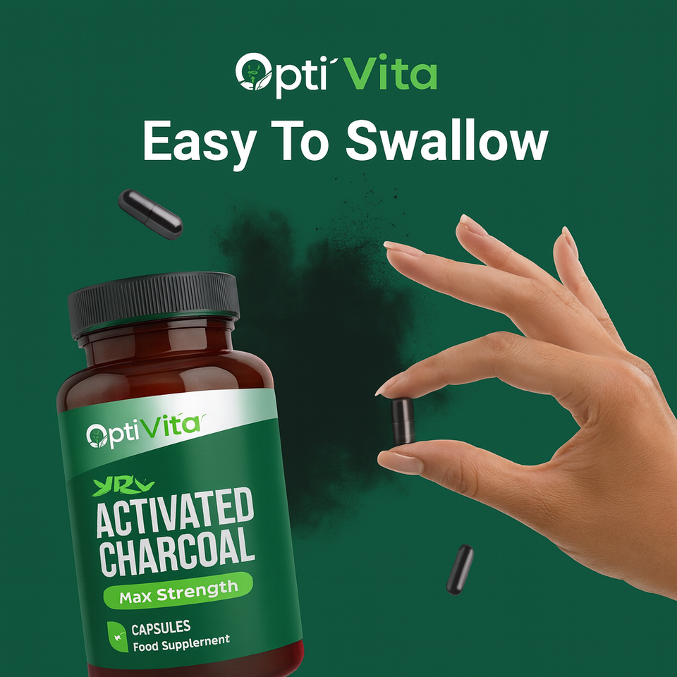 Activated Charcoal 800mg Capsules Tablets - Reduce Flatulence Gas ...