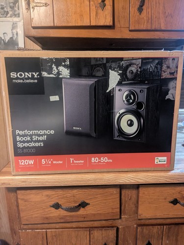 Sony SS-B1000 8 Ohms Bookshelf Speakers Pair Tested | eBay