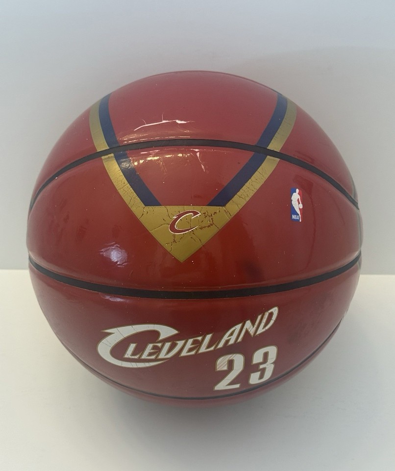 Lebron James Game Ball Series Spalding Basketball Jersey Full Size Rare ...