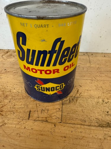 Vintage Full SunFleet -Sunoco Oil Can With Great Graphics | eBay