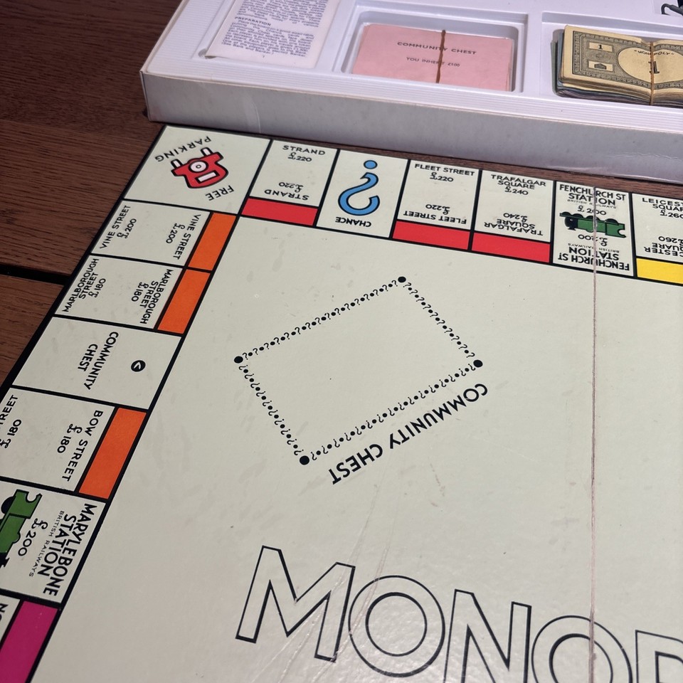 Vintage Monopoly Board Game Waddingtons Complete | eBay UK