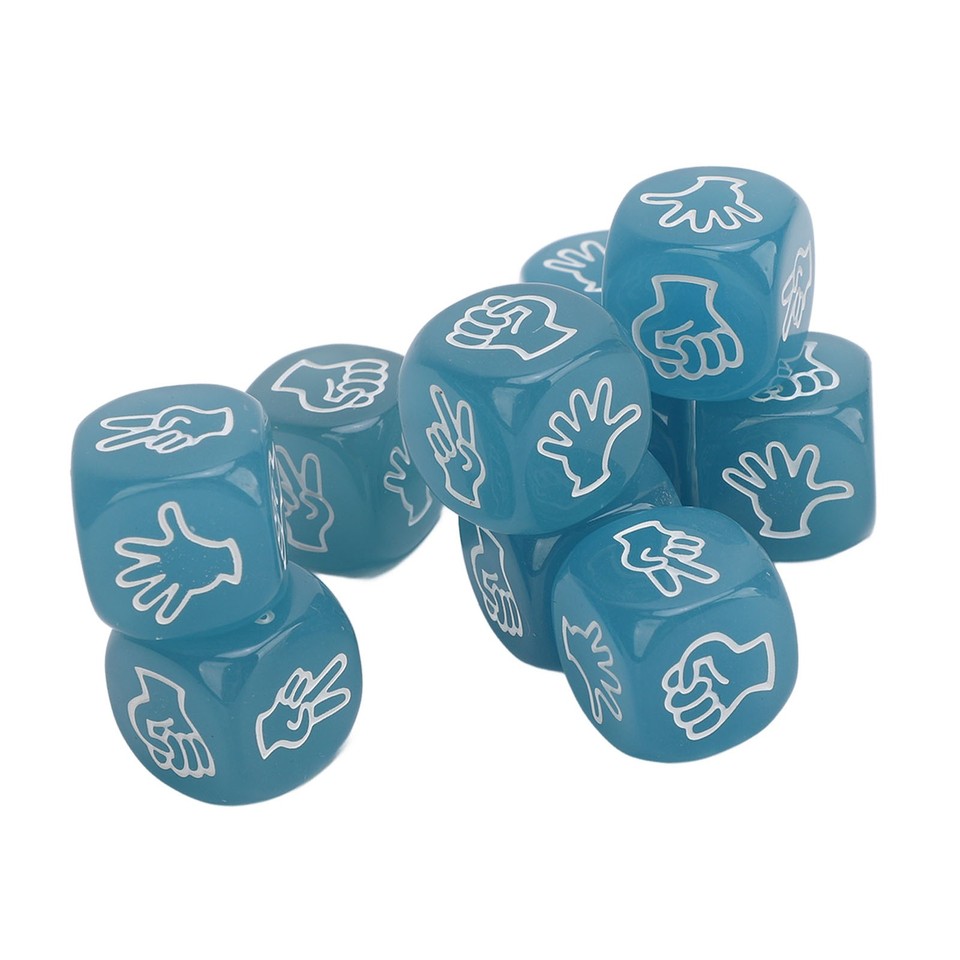 Finger Guessing Dice Rock Scissors Paper Dice Luminous 6 Sided For ...