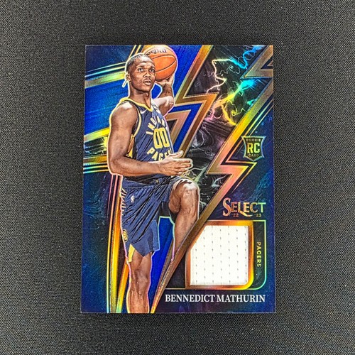 2022-23 Select Sparks BENNEDICT MATHURIN RC Patch Blue /75 INDIANA ...