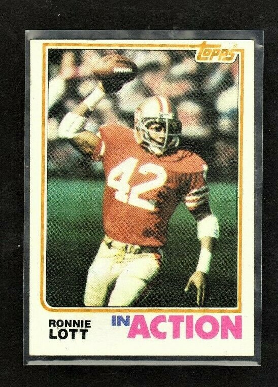 1982 Topps #487 Ronnie Lott IA Rookie - San Fransico 49ers - 49ers ...