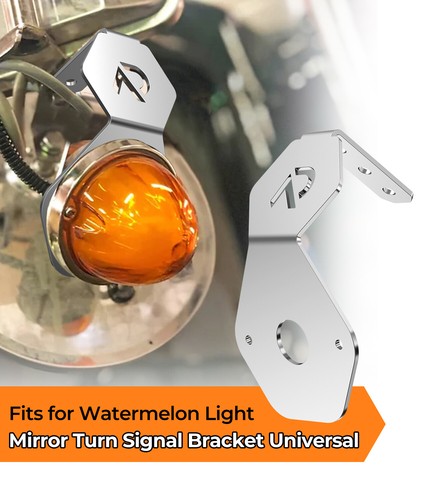 2PCS Turn Signal Light Watermelon Mirror Mount L-Bracket Only For Semi ...