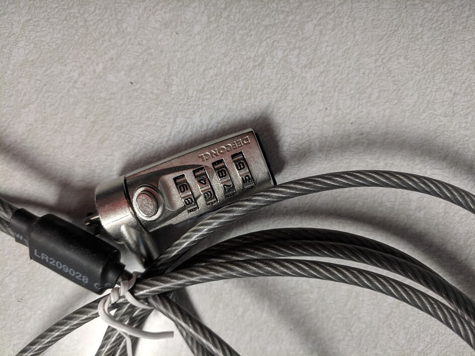 Targus Defcon CL Notebook Laptop Computer Security Combo Cable Lock | eBay