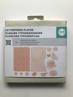 We R Memory Keepers Letterpress Plates American Crafts WERMK (10 Styles ...