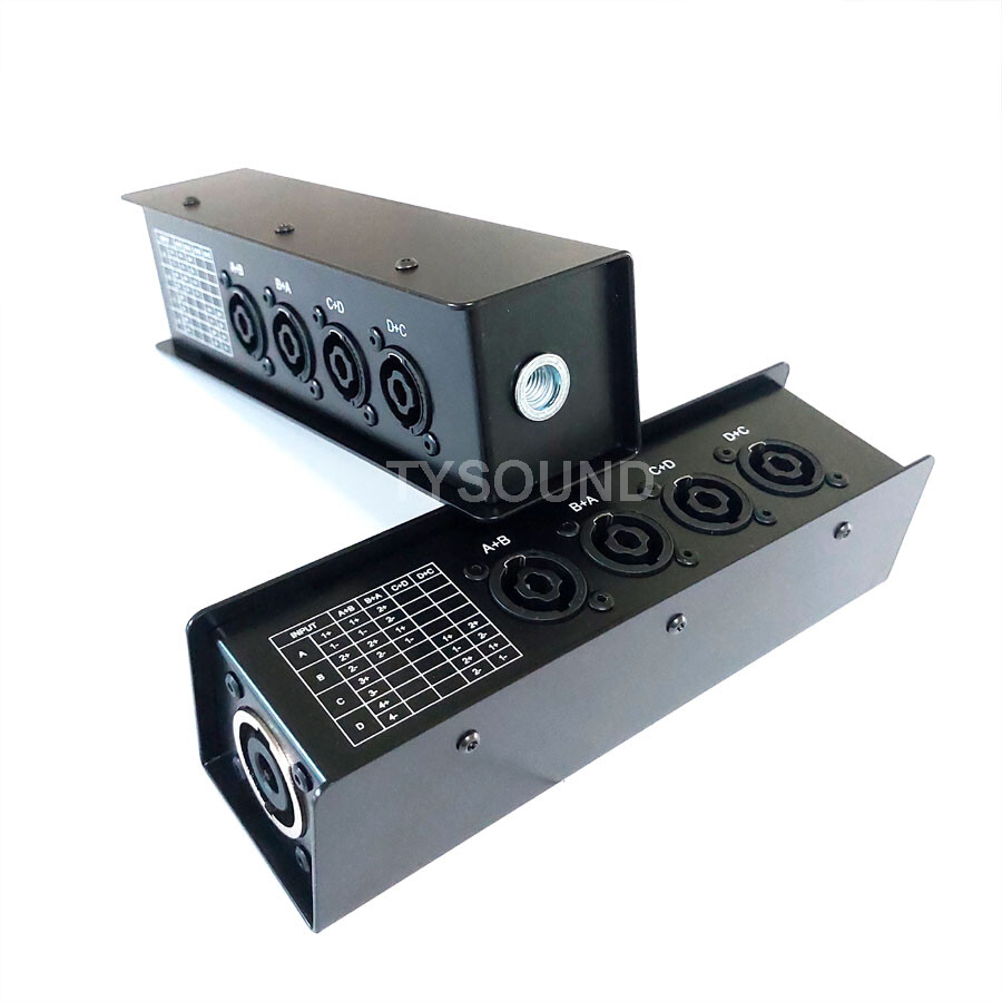 Speakon Splitter Junction Speakr Box (1x NL8 to 4x NL4) Array,Sub,Mon ...