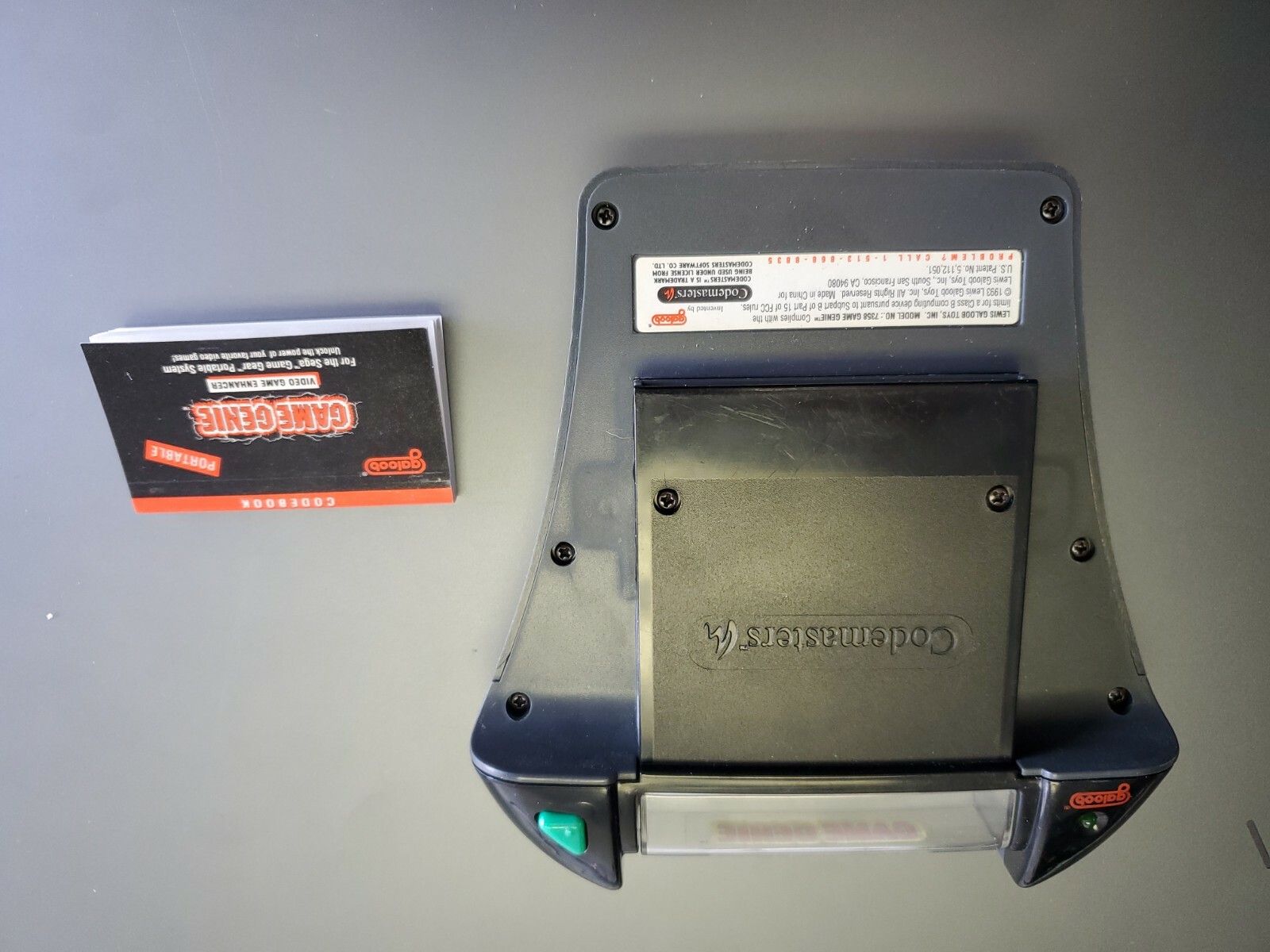 Sega Game Gear Game Genie w/Codebook, Manual - Cleaned&Tested | eBay