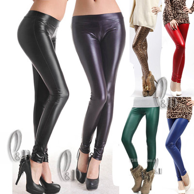 AU STOCK SEXY LOW RISE LEATHER LOOK DANCE DISCO TIGHTS PANTS P131 | eBay