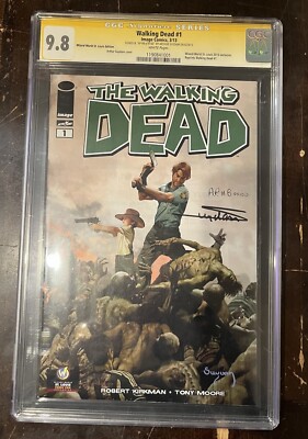 CGC 9.8 ARTHUR SUYDAM THE WALKING DEAD # 1 ST. LOUIS COMIC-CON ARTIST ...
