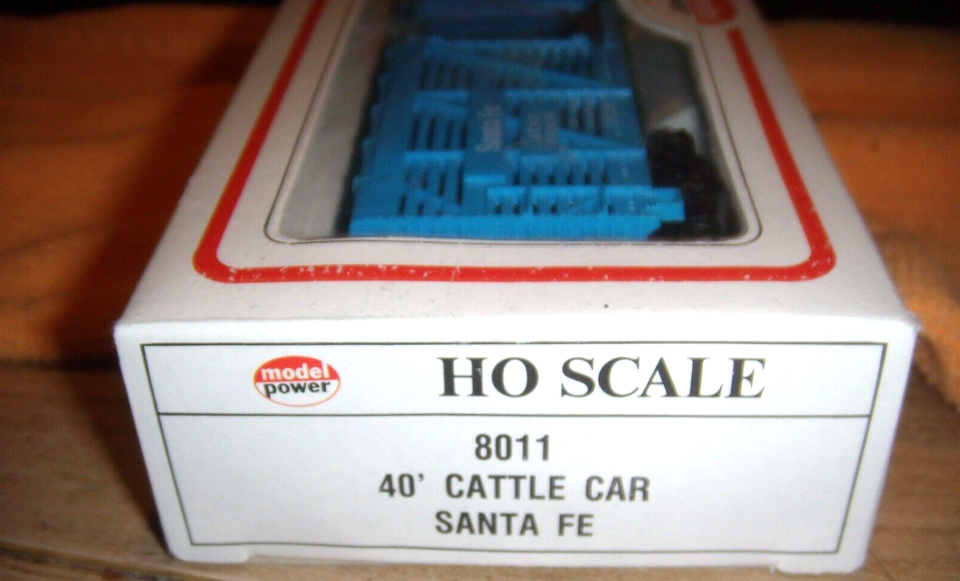 NEW HO Scale MODEL POWER SANTA FE # ATSF 582039-8011 40' CATTLE CAR FREE SHIP | eBay