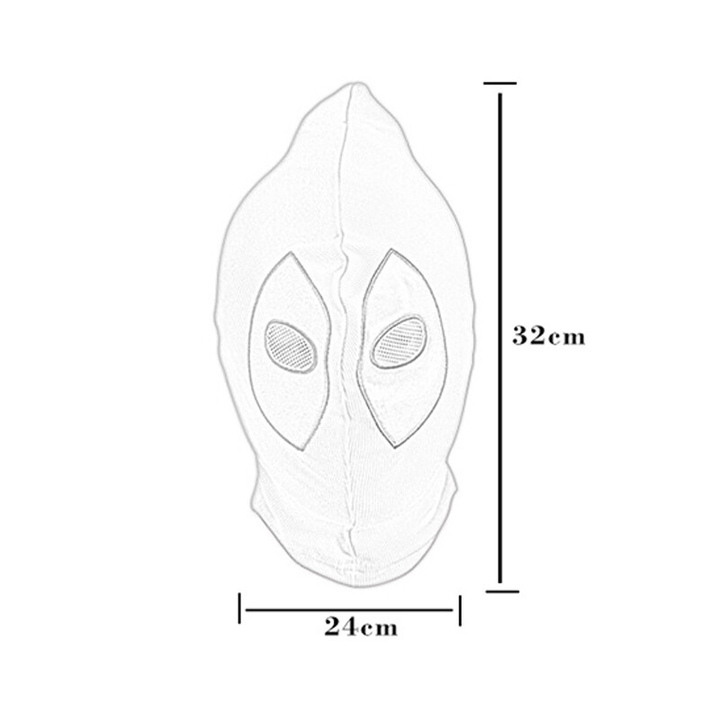 Deadpool Face Mask Cosplay Cloth Head Cover Halloween Party Costume ...