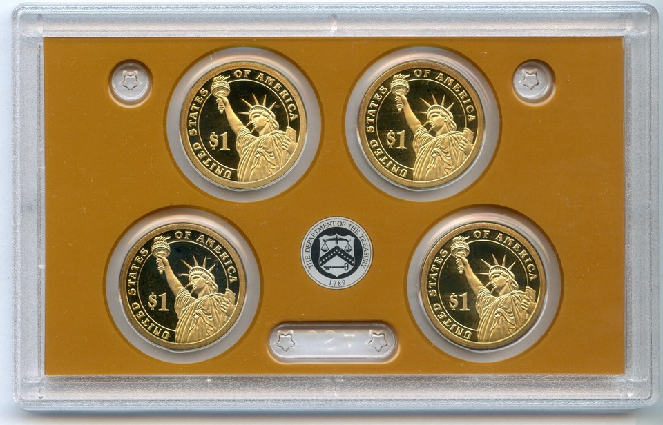 2011 United States Presidential Dollar Proof Set 4 Coins US Mint San ...