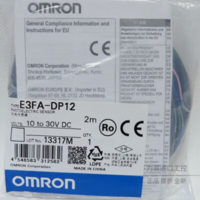 OMRON Photoelectric Switch Sensor E3FA-DP12 | eBay