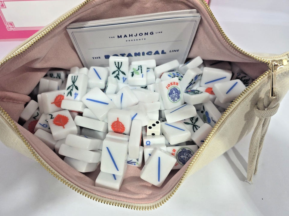 The Mahjong Line Retired Botanical Newport Green Birdie Mat Clear ...