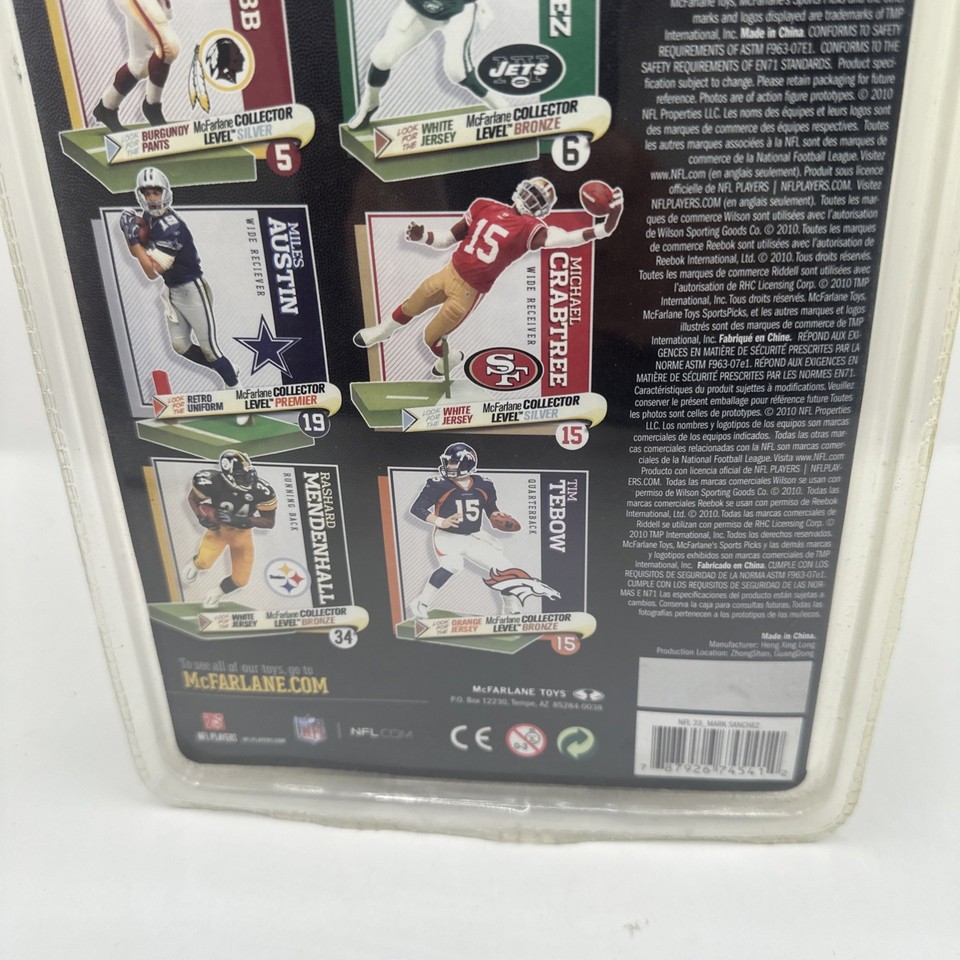 McFarlane NFL Elite Series 23 Mark Sanchez New York Jets Bronze 1511/ ...