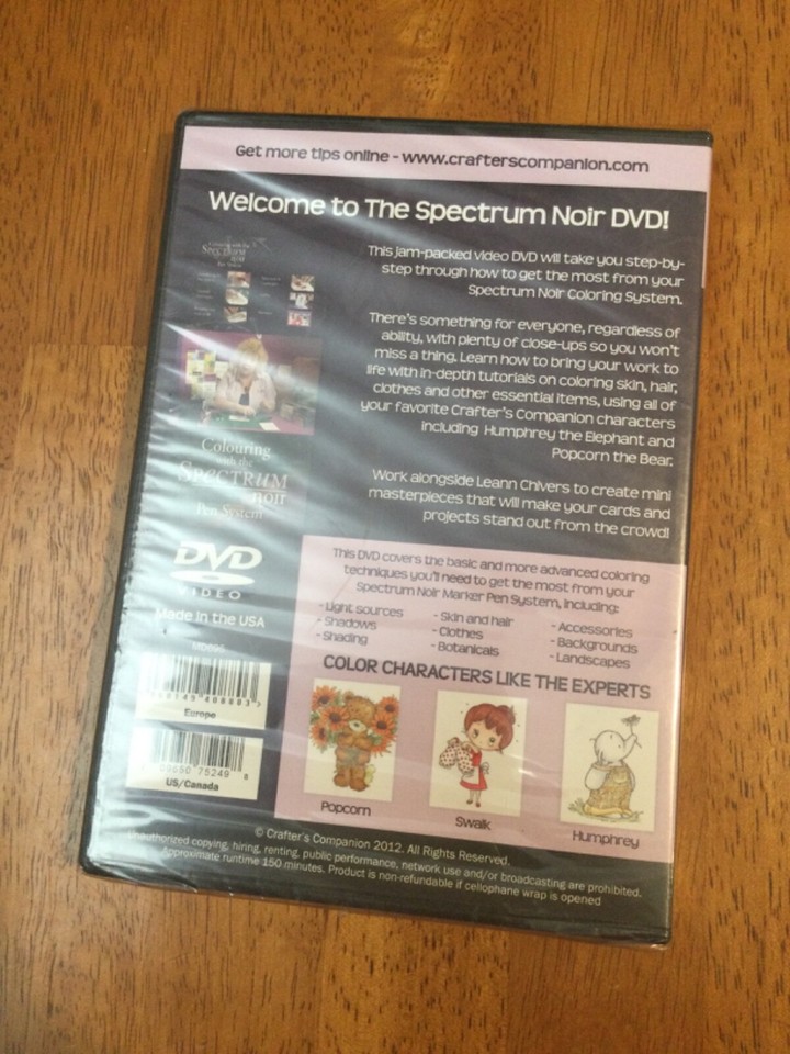 New Spectrum Noir - Coloring with the Spectrum Noir Pen System (DVD ...