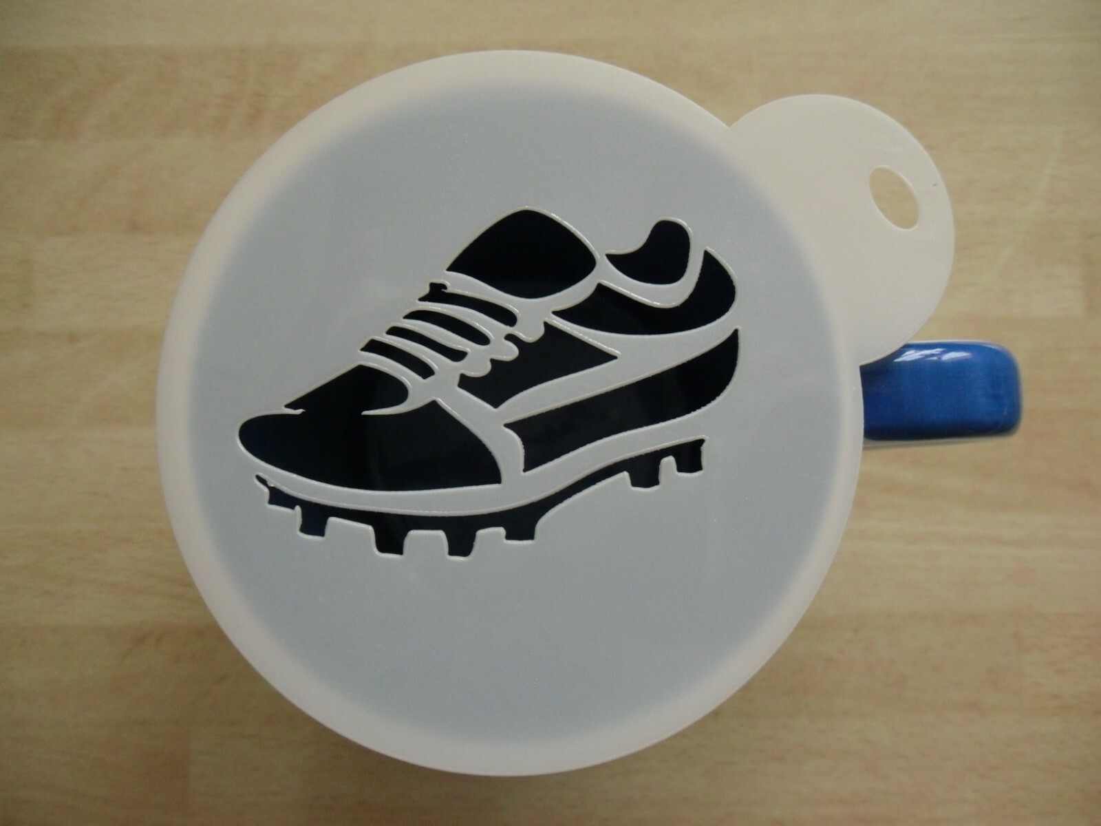 100mm football boot design craft stencil and coffee stencil | eBay