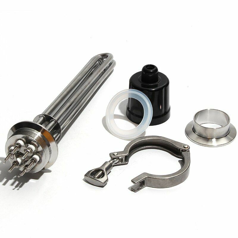 2" Tri Clamp Heating Element SUS304 64mm Flange Tubular 220V 380V 3 ...