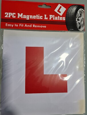 2 x Pairs L Plates Fully Magnetic Strips Car New Learner Free Delivery ...