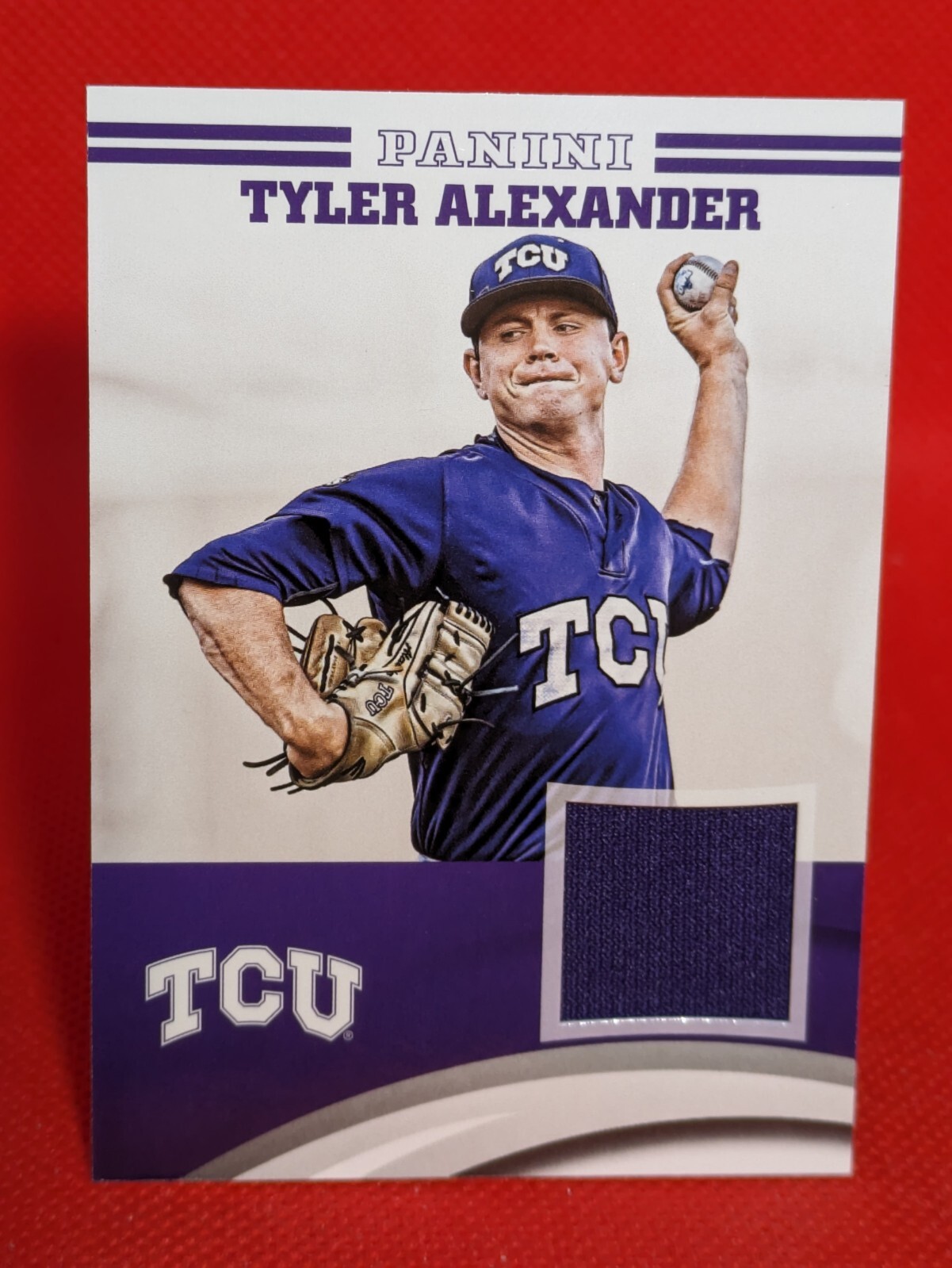 2016 Panini TCU Horned Frogs Memorabilia Tyler Alexander #TA-TCU | eBay