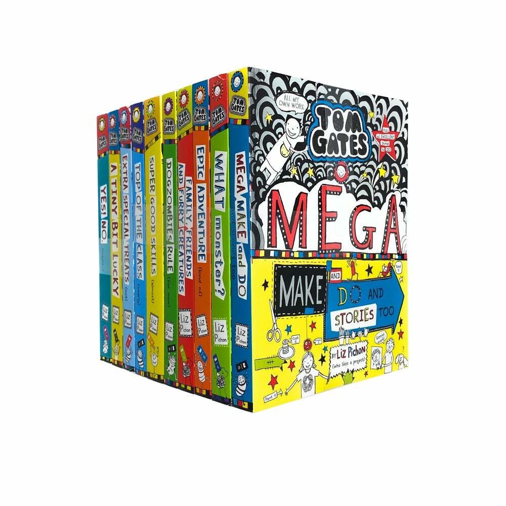 Tom Gates Series 2 & 3 - 10 Books Collection Set By Liz Pichon | Liz ...