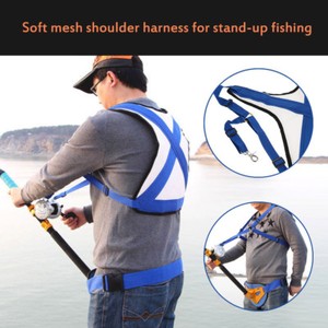 Fishing Rod Belt Fishing Shoulder Harness Distributing Load Preventing ...