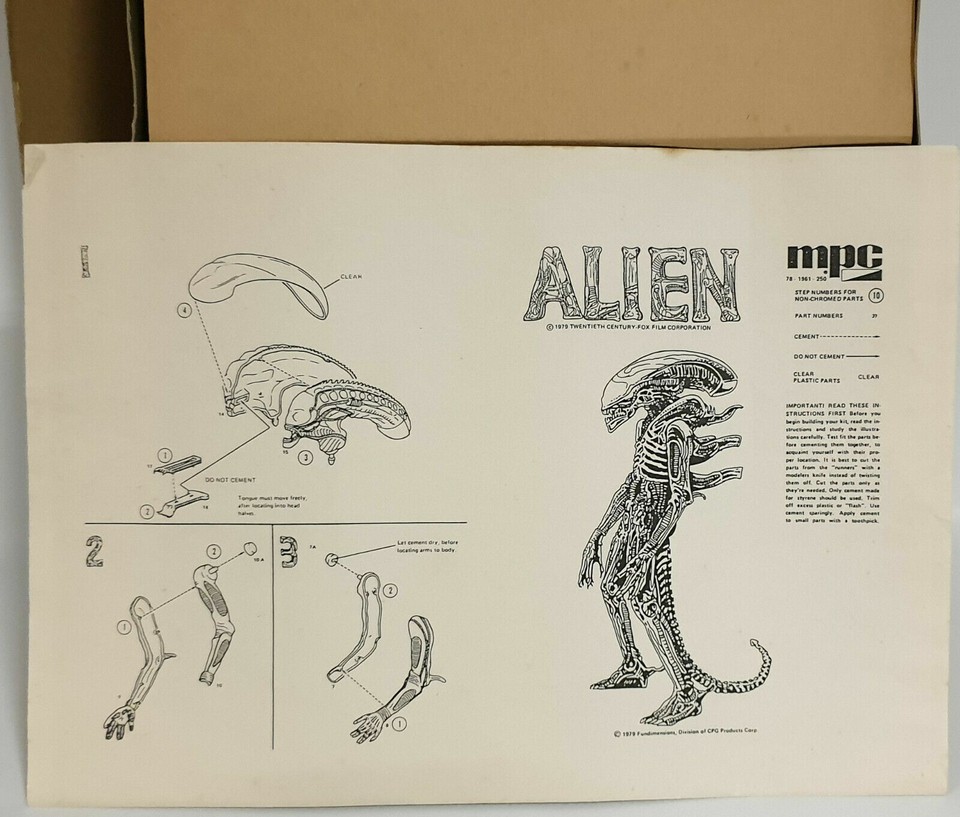 ALIEN : ALIEN MODEL KITS MADE BY MPC IN 1979 & 2013 | eBay UK