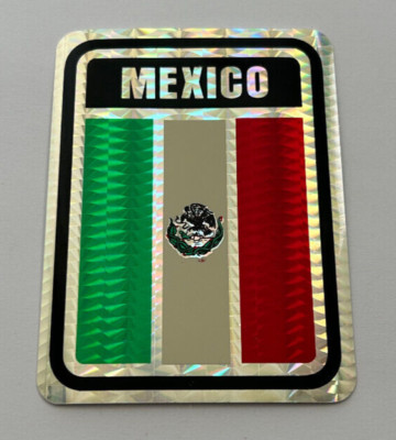 Mexico Country Flag Reflective Decal Bumper Sticker Banderia | eBay