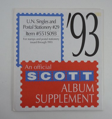 New Scott Stamp Album Pages 1993 U.N. Singles and Postal Stationery | eBay