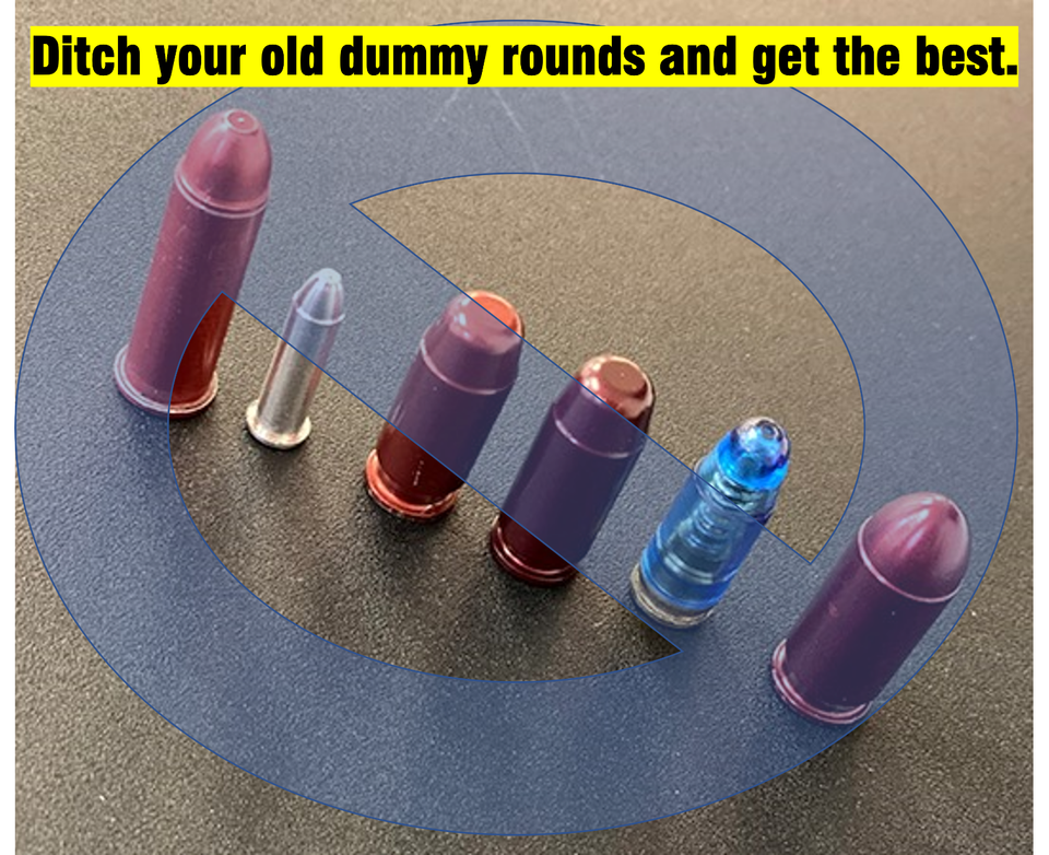9mm Inert Training Rounds - Dummy Rounds - Snap Caps; Made by ODSS (pat ...