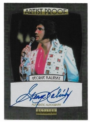 2012 Essential Elvis Artist Proof Gold George Kalinsky Autograph #'d 52 ...