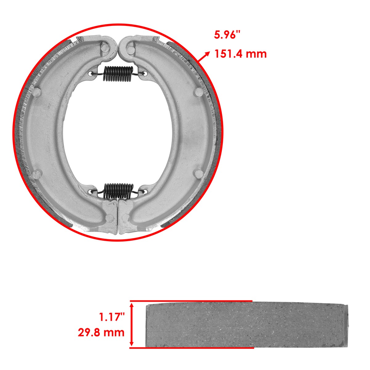 Cb360 Cb400f Brake Shoes Honda CB350 CB360 CB400F Rear Brake Shoes ...